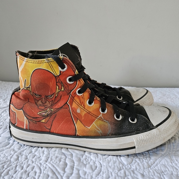 Converse | Shoes | Rare Converse Dc Comics The Flash All Stars High Top ...